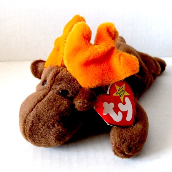 Ty | Toys | Ty Beanie Babie Chocolate The Moose | Poshmark